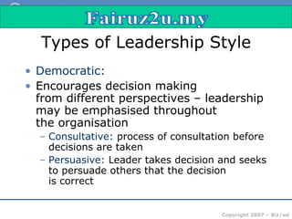 theory of leadership | PPT