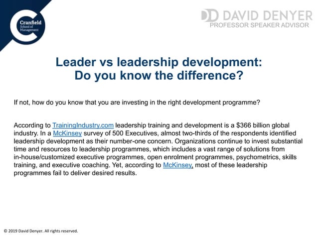Leader vs Leadership Development | PPTX | Resume Writing and Advice ...