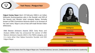 Theories of leadership and leadership styles of great leaders. | PPT