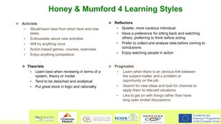 Learning Styles - Training for trainers - LeadFarmProject | PPTX