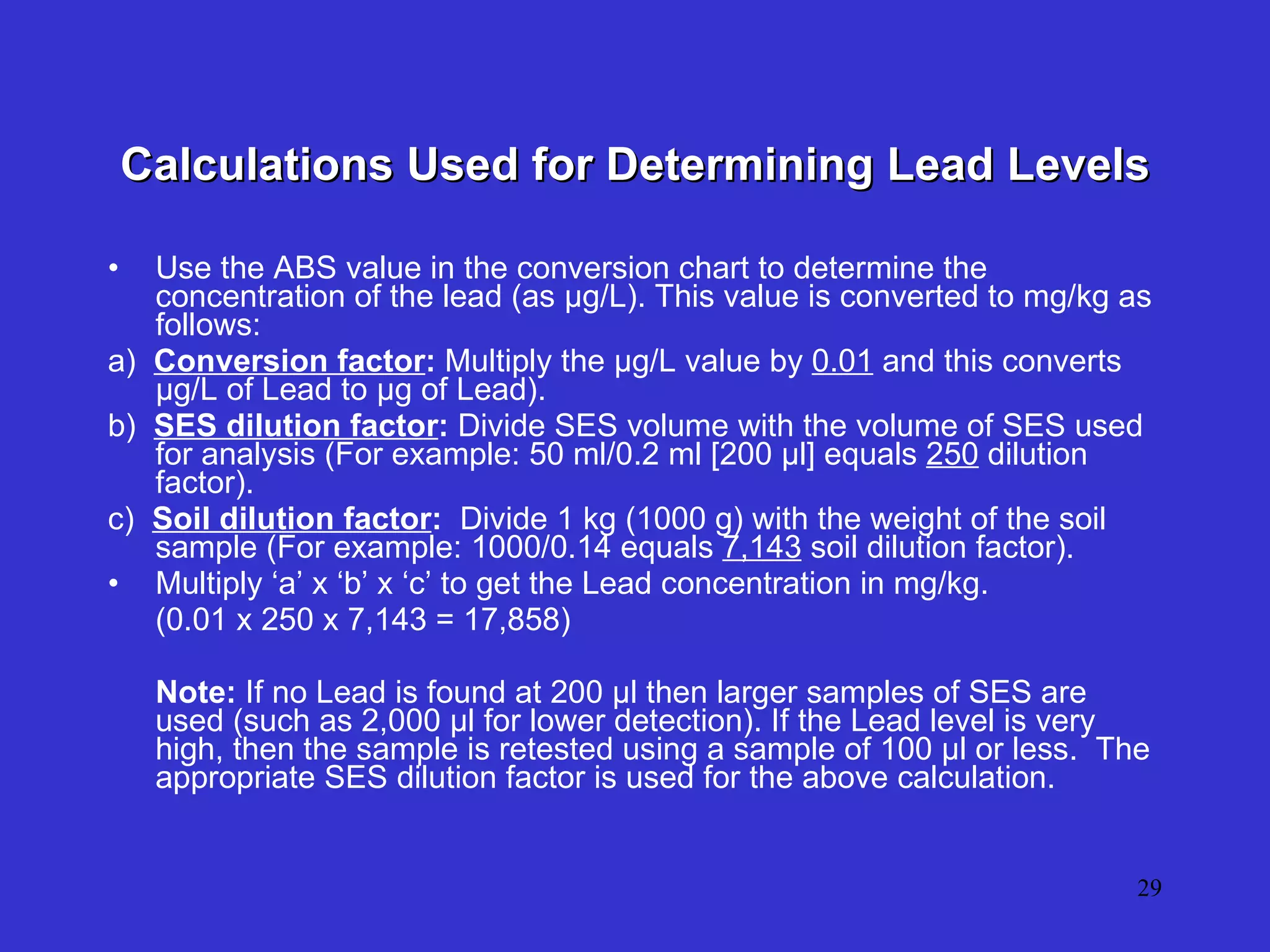 Lead soil field test presentation | PPT