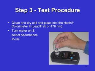 Lead soil field test presentation | PPT