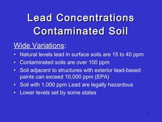 Lead soil field test presentation | PPT