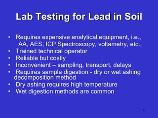 Lead soil field test presentation | PPT