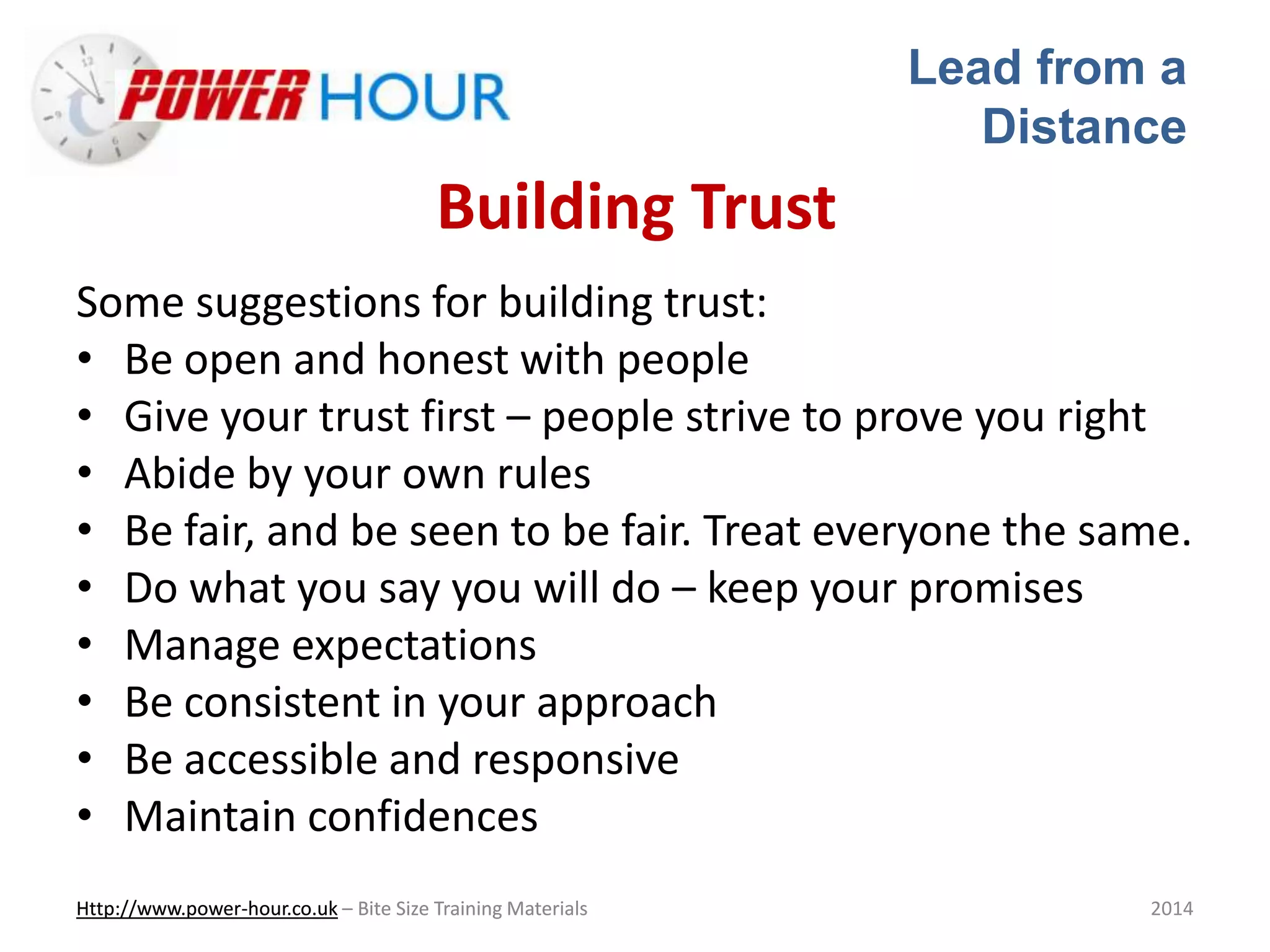 Lead from a distance | PPTX