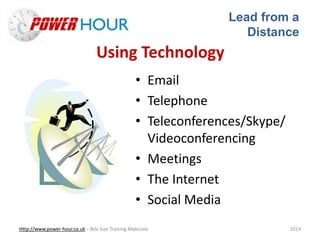 Lead from a distance | PPTX