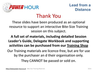 Lead from a distance | PPTX