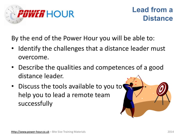 Lead from a distance | PPT