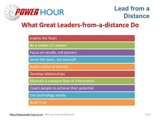 Lead from a distance | PPTX