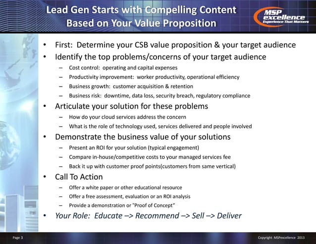 What are the most effective lead-gen programs for CSBs? | PPT
