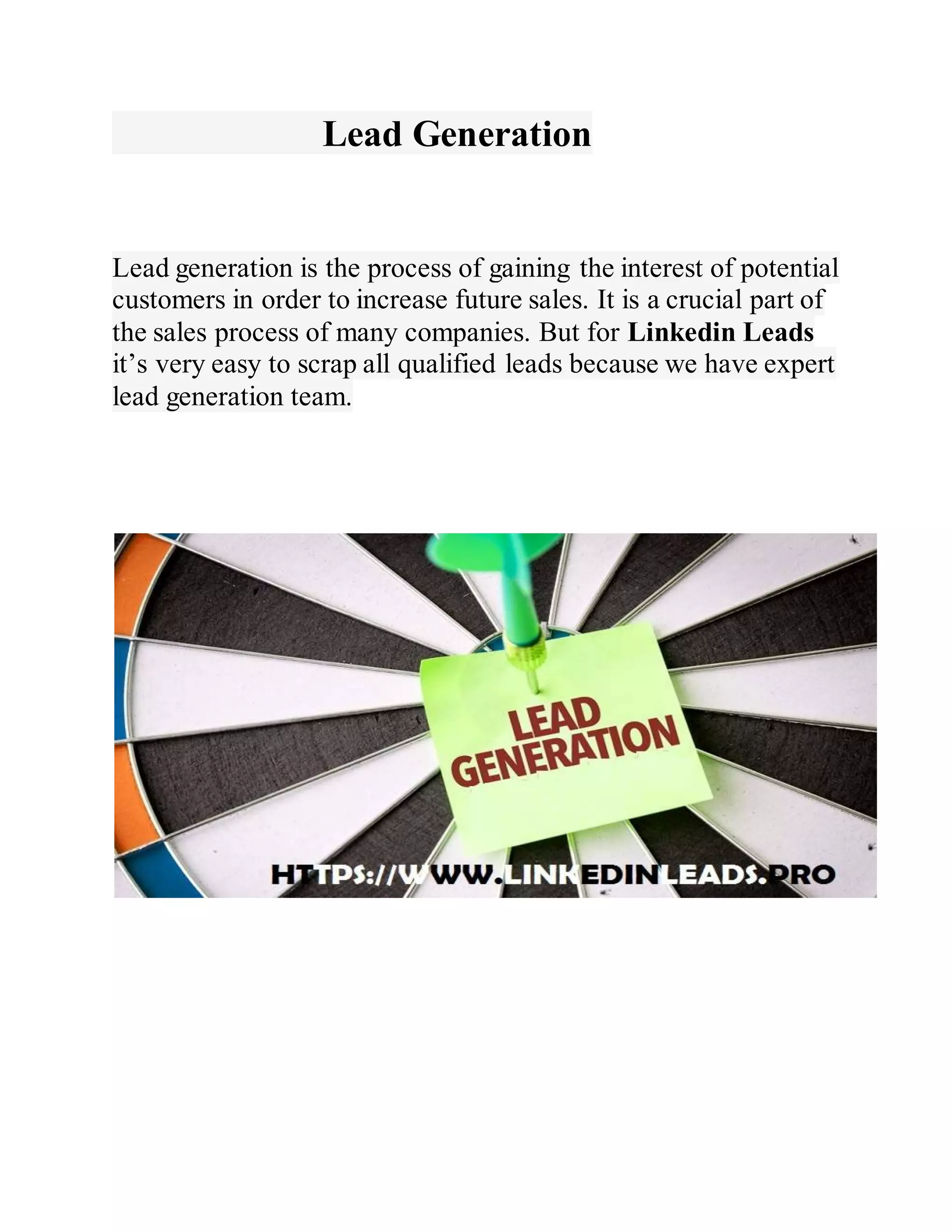 Lead generation | PDF