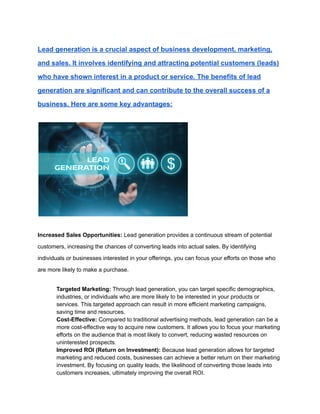 Lead generation | PDF