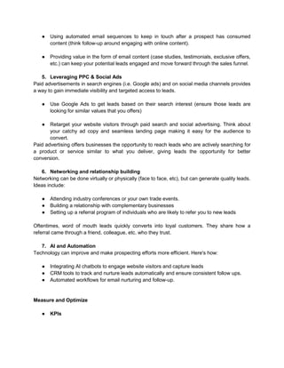 Lead Generation_ How to Generate Leads for Your Small Business | PDF