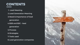 Lead generation | PDF