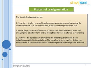 Lead generation process | PPT