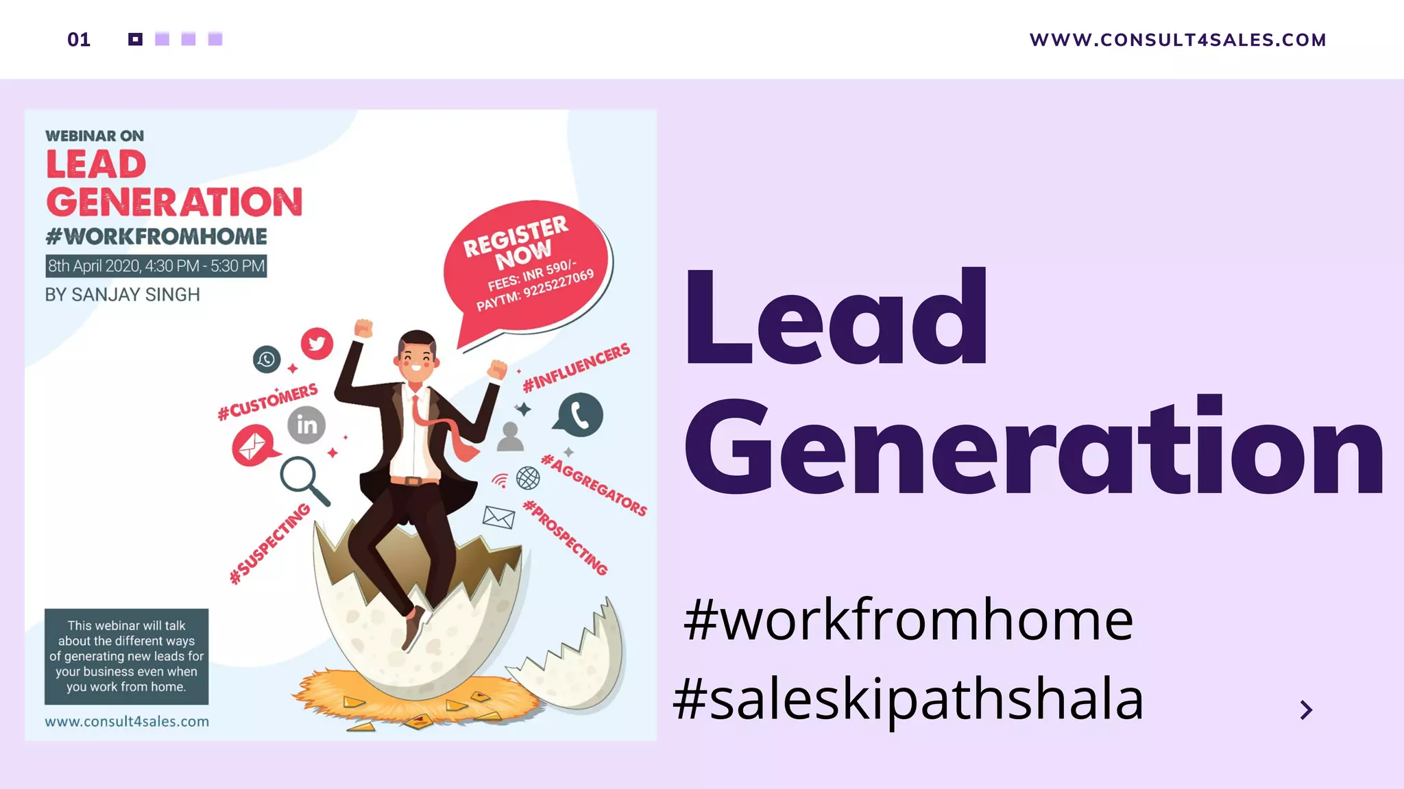 Lead generation webinar - by Sanjay Singh | PDF