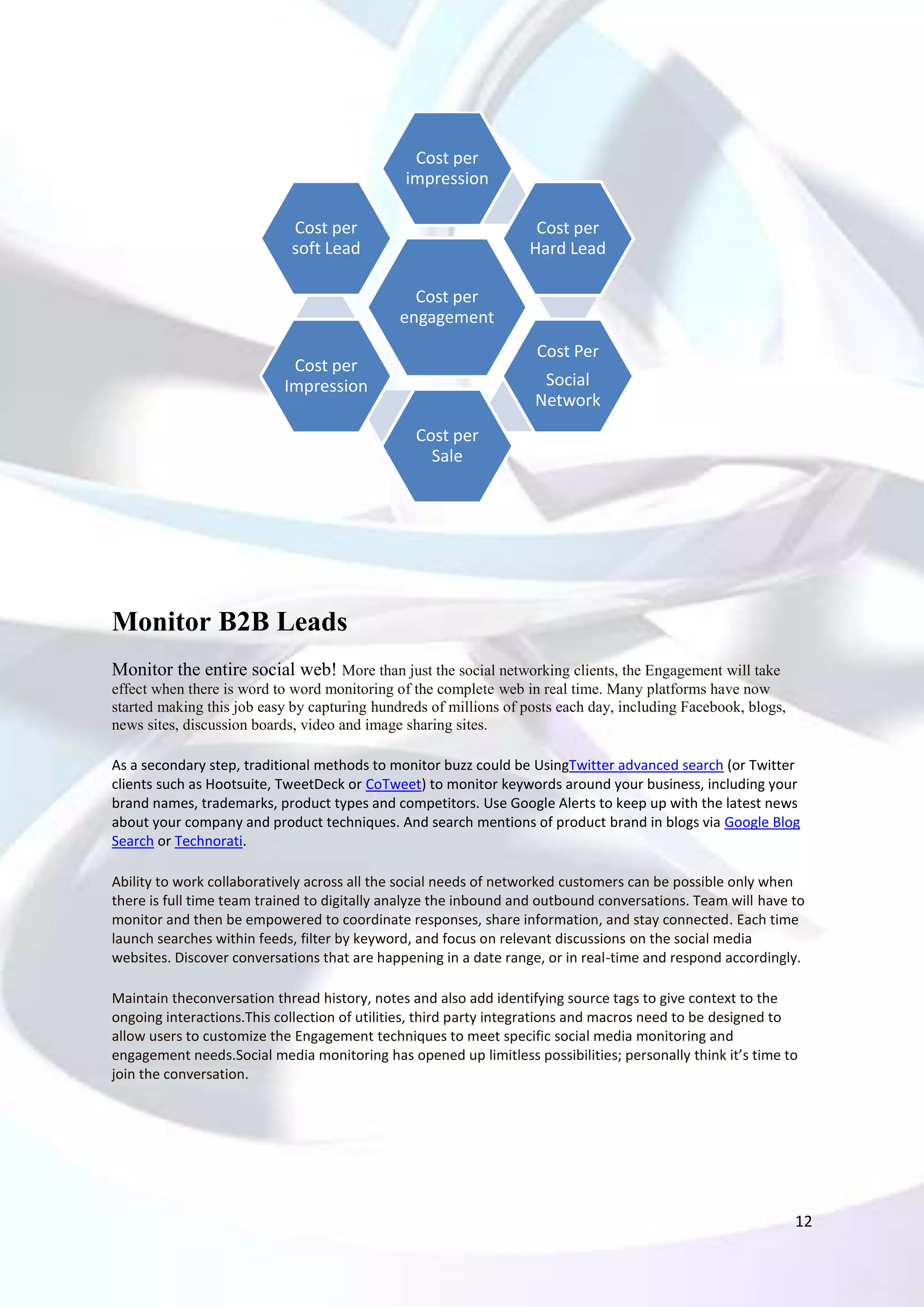 Lead generation using social network | DOCX