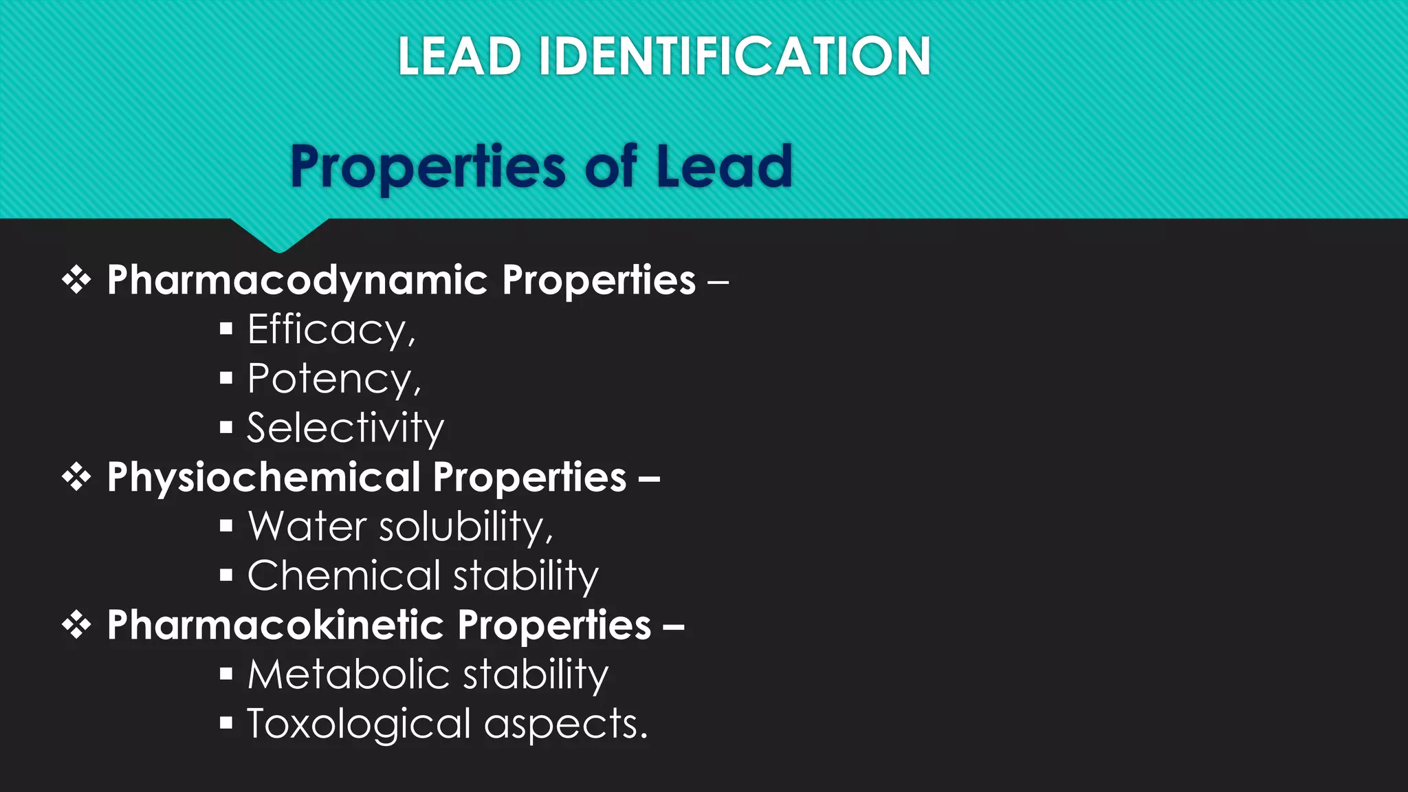 Lead identification | PDF