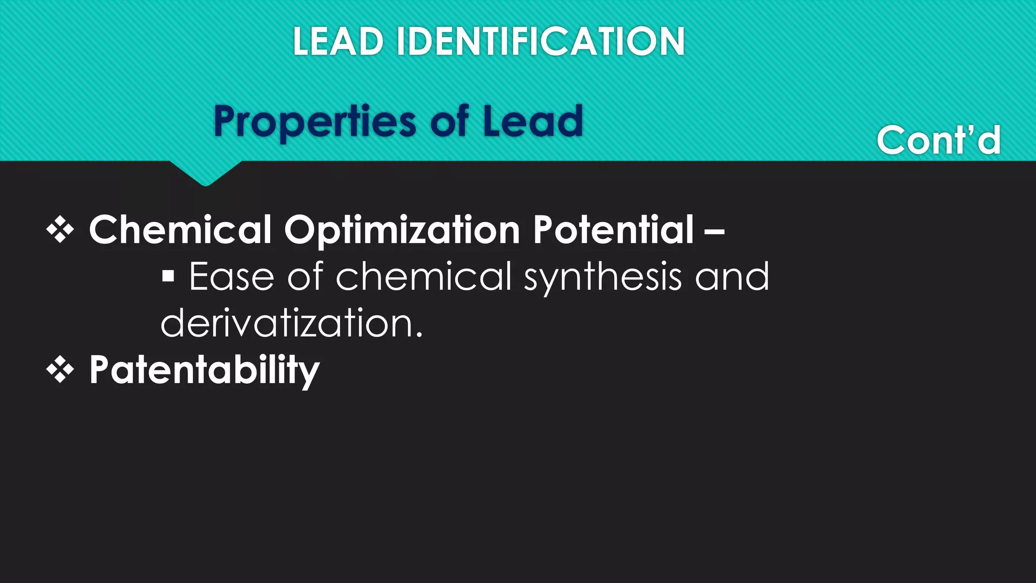 Lead identification | PDF