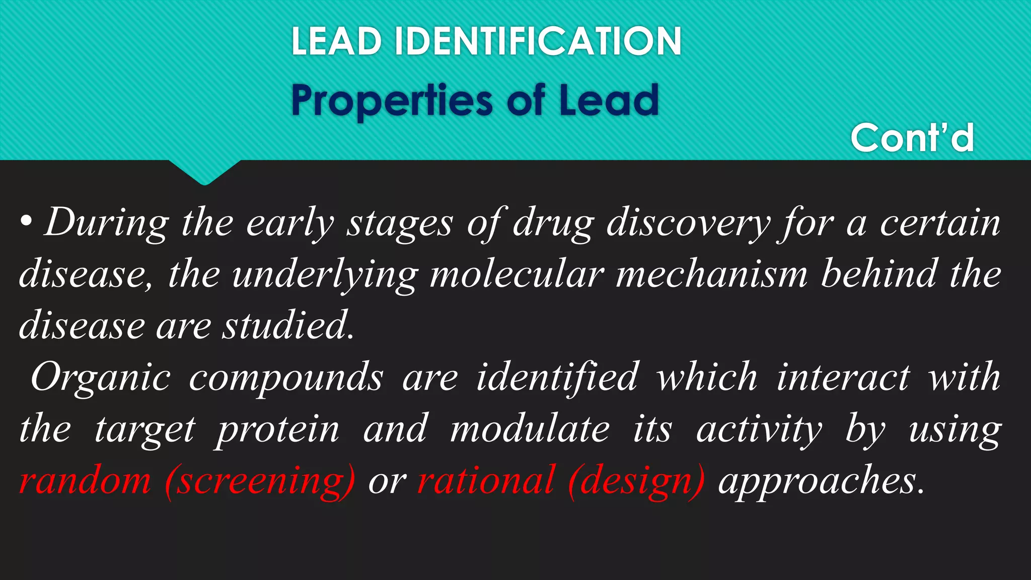 Lead identification | PDF