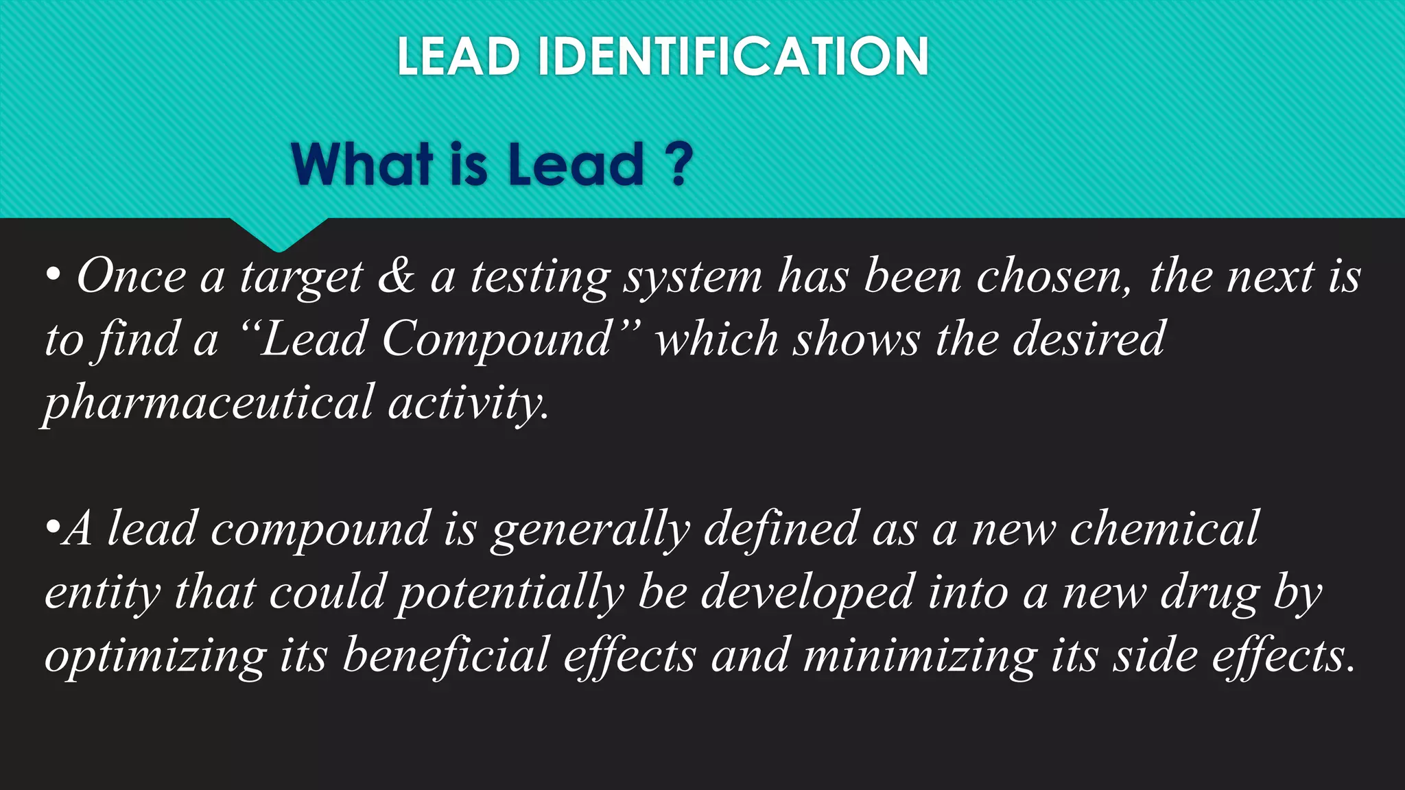 Lead identification | PDF