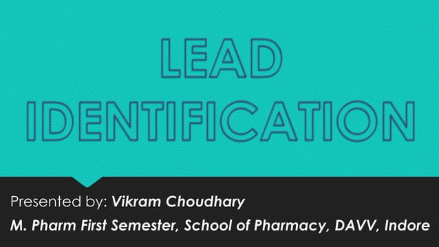 Lead identification | PDF | Pharmaceutical Industry | Industries