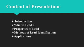 Lead identification | PDF