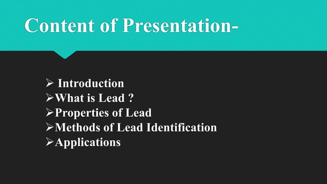 Lead identification | PDF | Pharmaceutical Industry | Industries