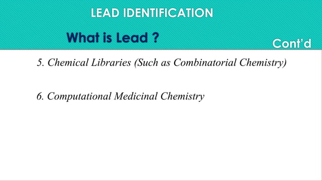 Lead identification