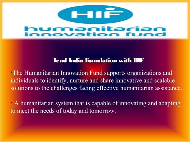 LEAD INDIA FOUNDATION | PPT