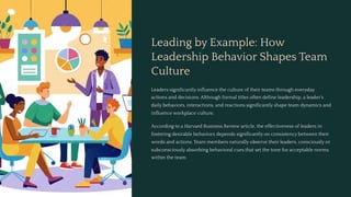 Leading by Example: How Leadership Behavior Shapes Team Culture | PDF