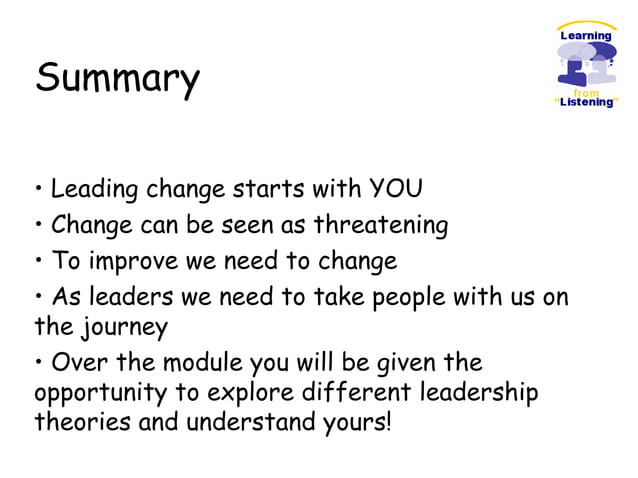 leading-change management style ownership | PPT
