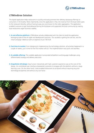 Leading Foodservice Giant Thrive In The New Normal | LTIMindtree | PDF