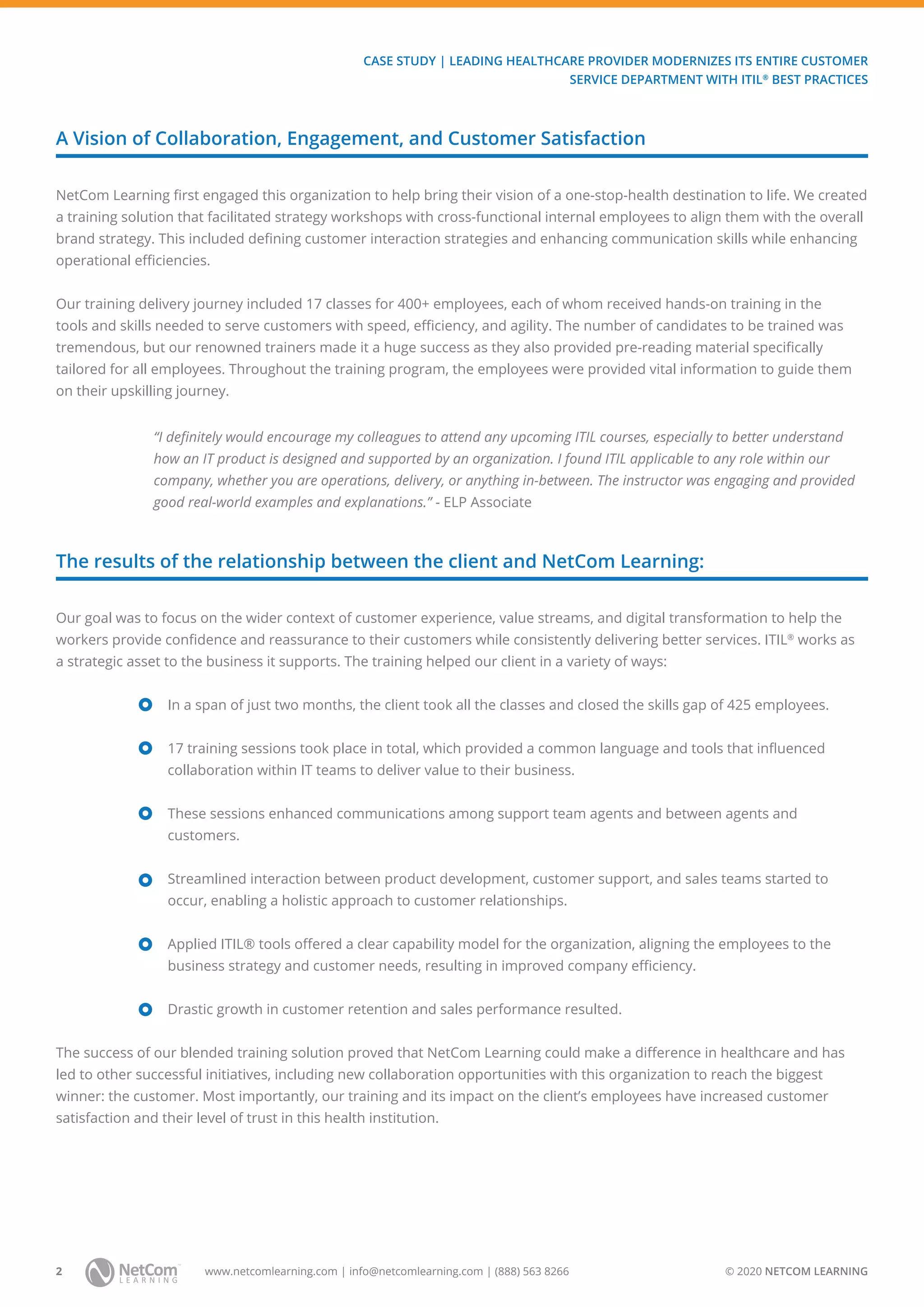 LEADING HEALTHCARE PROVIDER MODERNIZES ITS ENTIRE CUSTOMER SERVICE ...