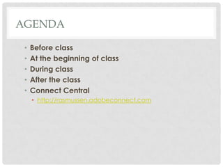 Leading a Connect Live Class | PPTX | Web Conferencing | Computer ...