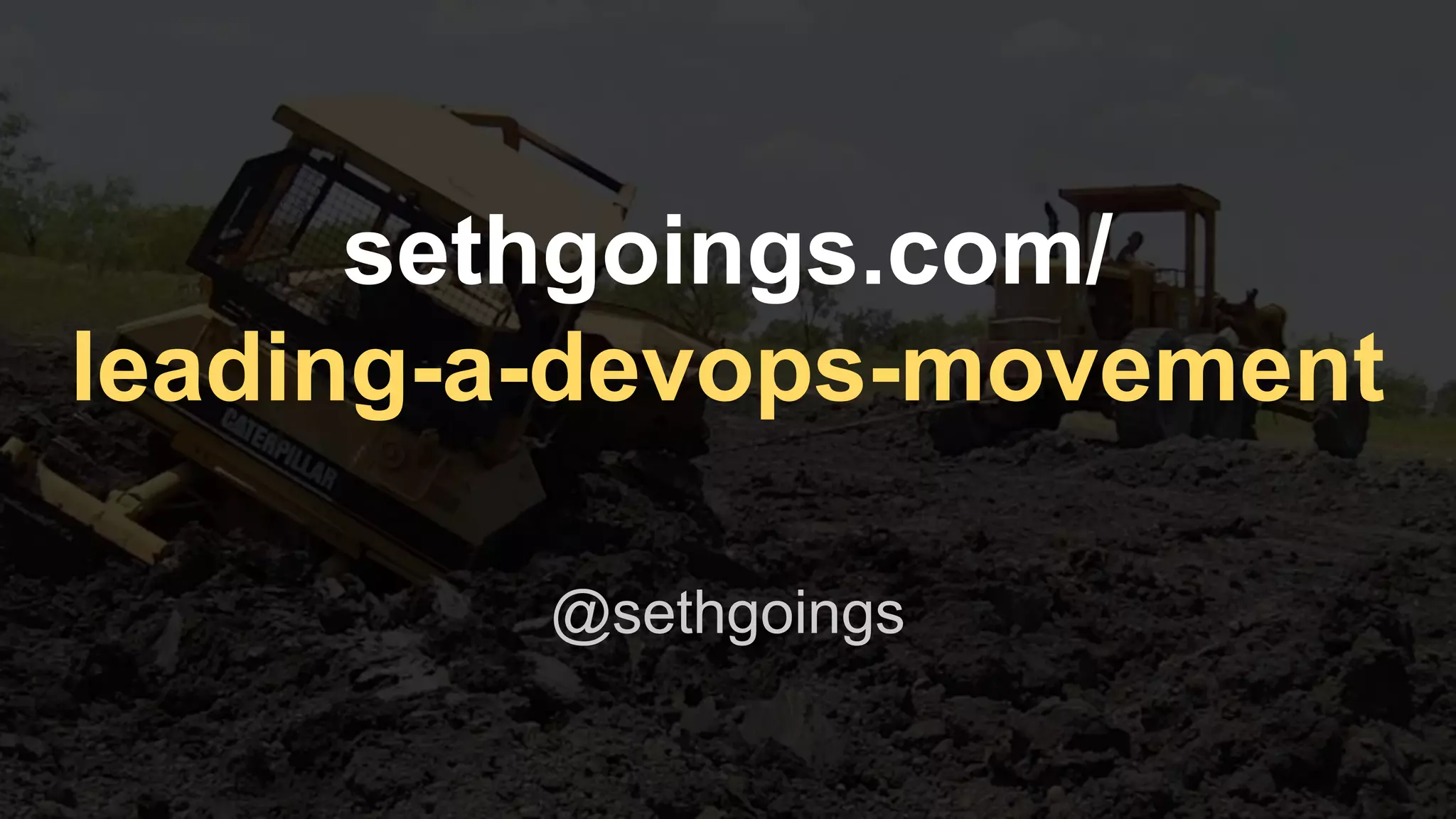 Leading a DevOps Movement | PPT