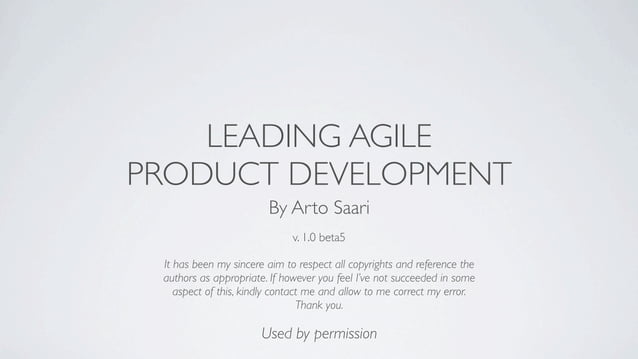 Leading agile product development | KEY