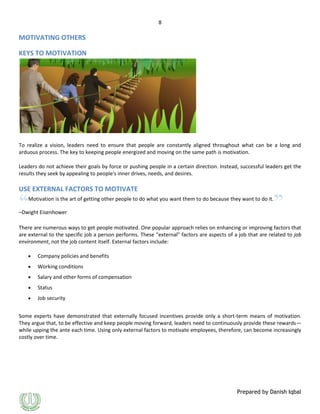 Leading and motivating | PDF