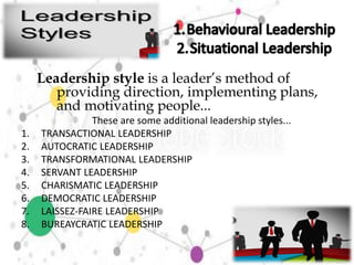 Leading and motivation | PPTX