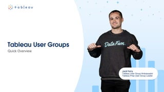 Leading a Tableau User Group - Onboarding deck for new leaders | PPTX