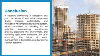 Leading Best Dewatering Company | Complete Dewatering System | PPT