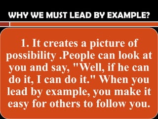 Leading by example | PPTX