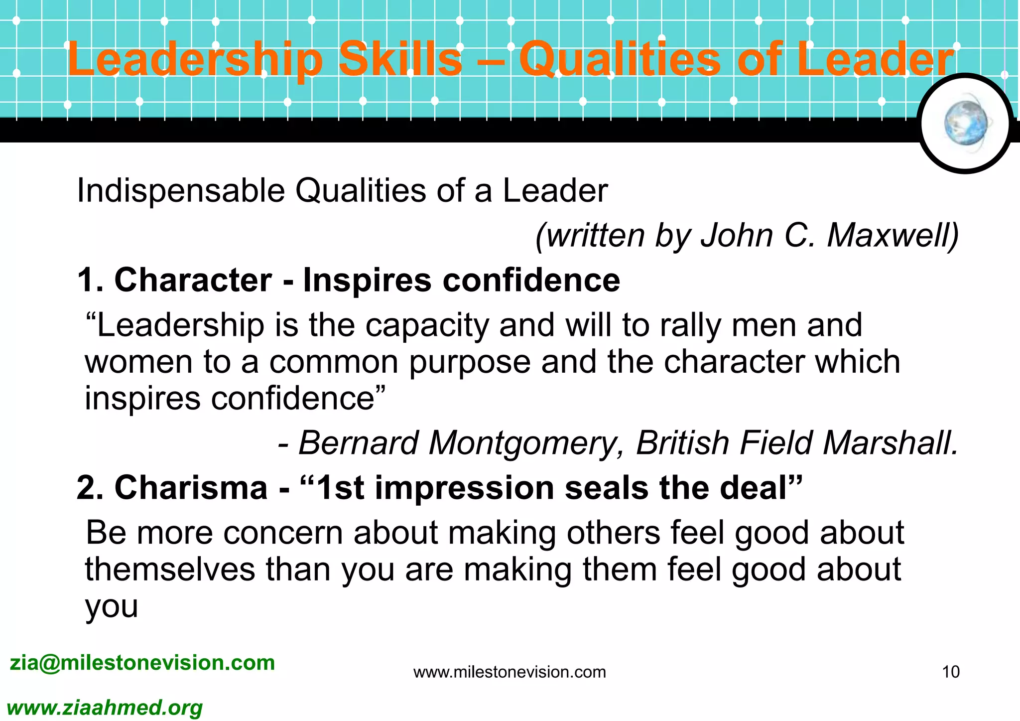 Leadership Skills - Leading By Example | PPT
