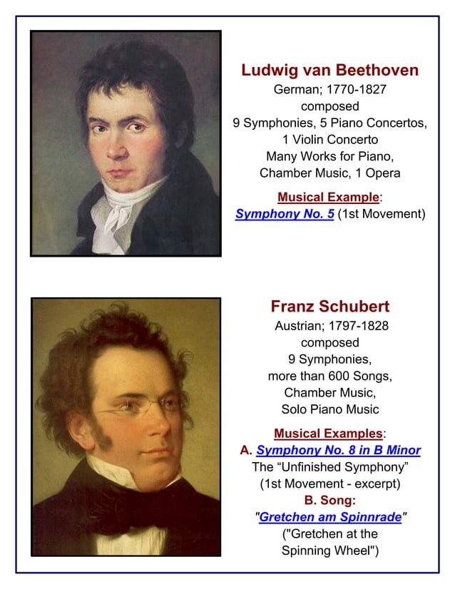 Leading Composers of the Romantic Period | PDF