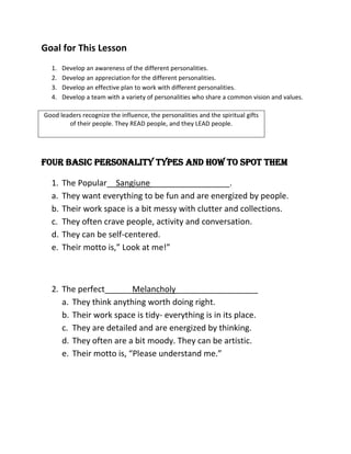 Leading different personalities 1 | DOCX