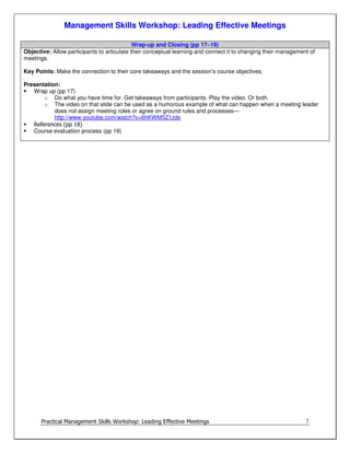 Leading effective meetings facilitator guide | PDF