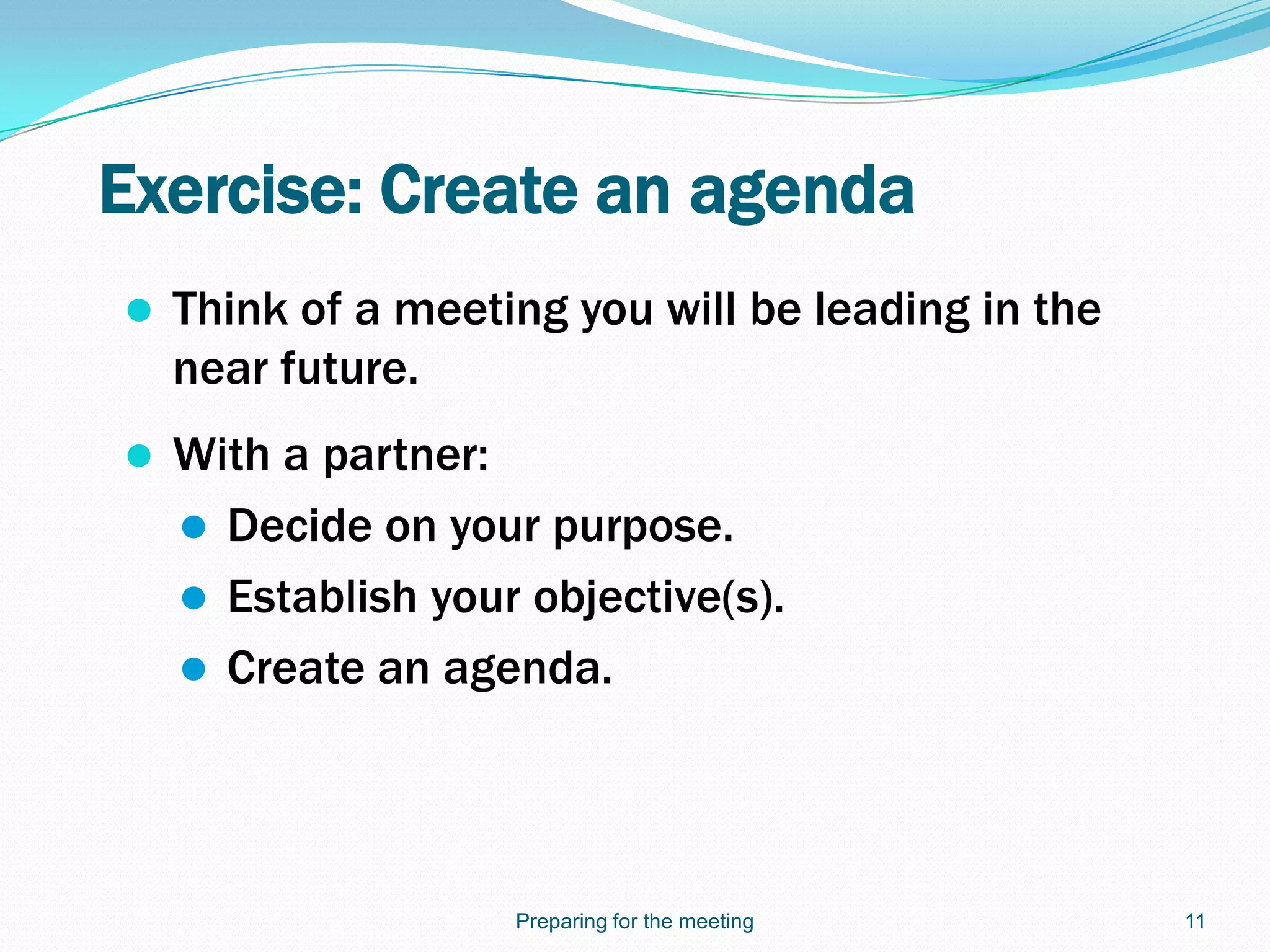 Leading effective meetings slides | PPTX