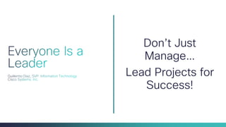 Leading Enterprise Wide Projects | PPT