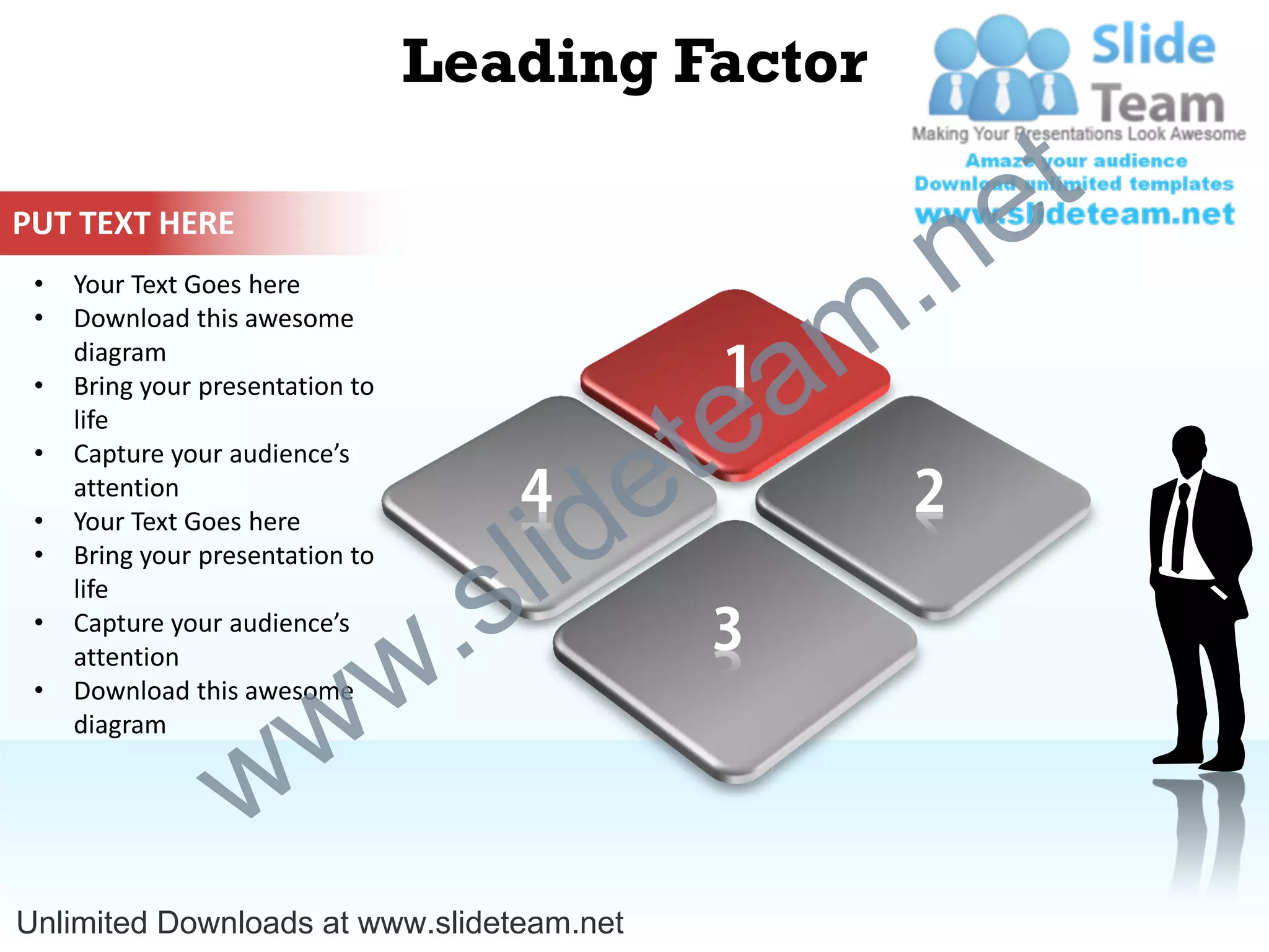 Leading factor powerpoint slides presentation diagrams templates | PPT