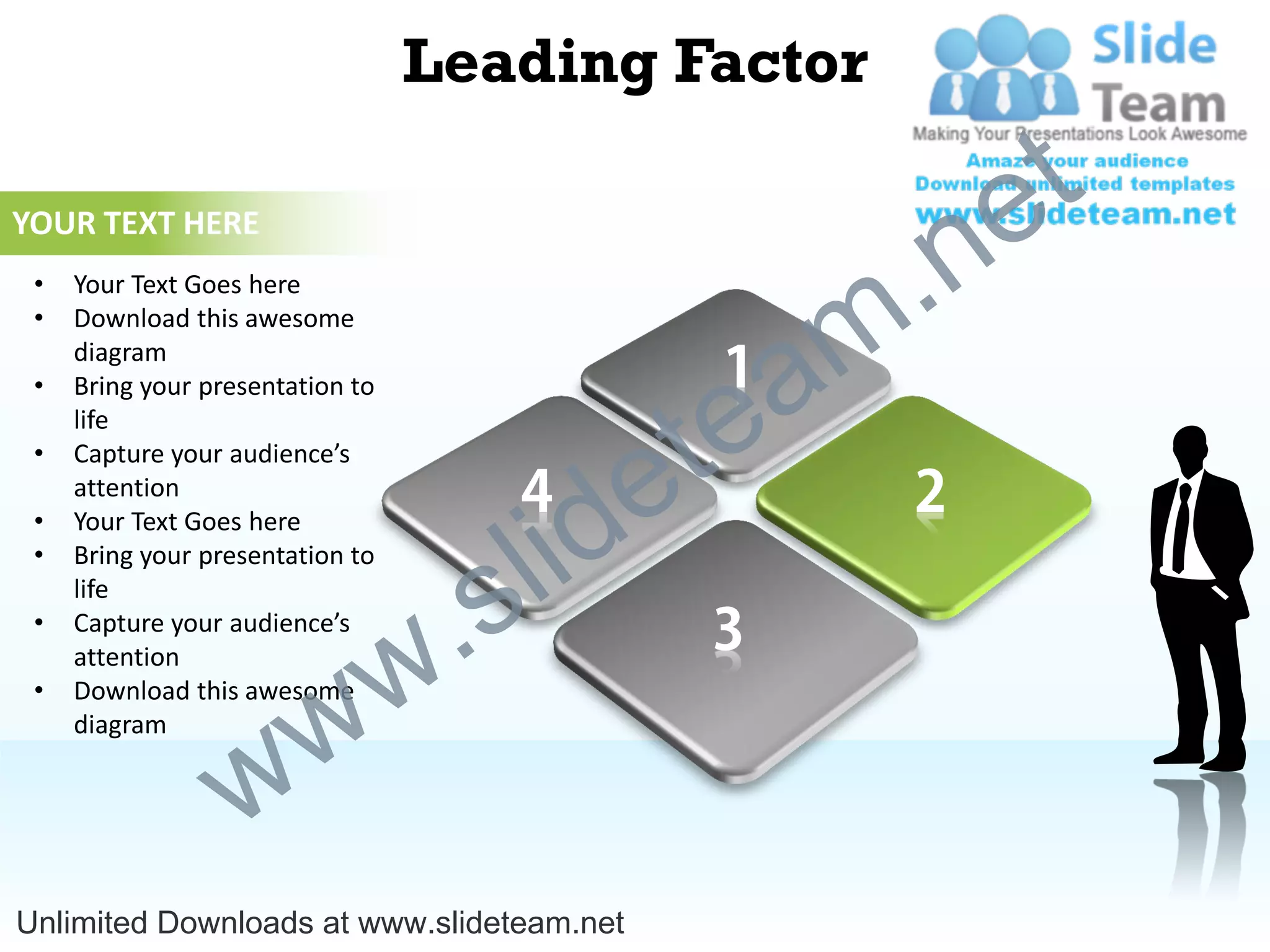 Leading factor powerpoint slides presentation diagrams templates | PPT